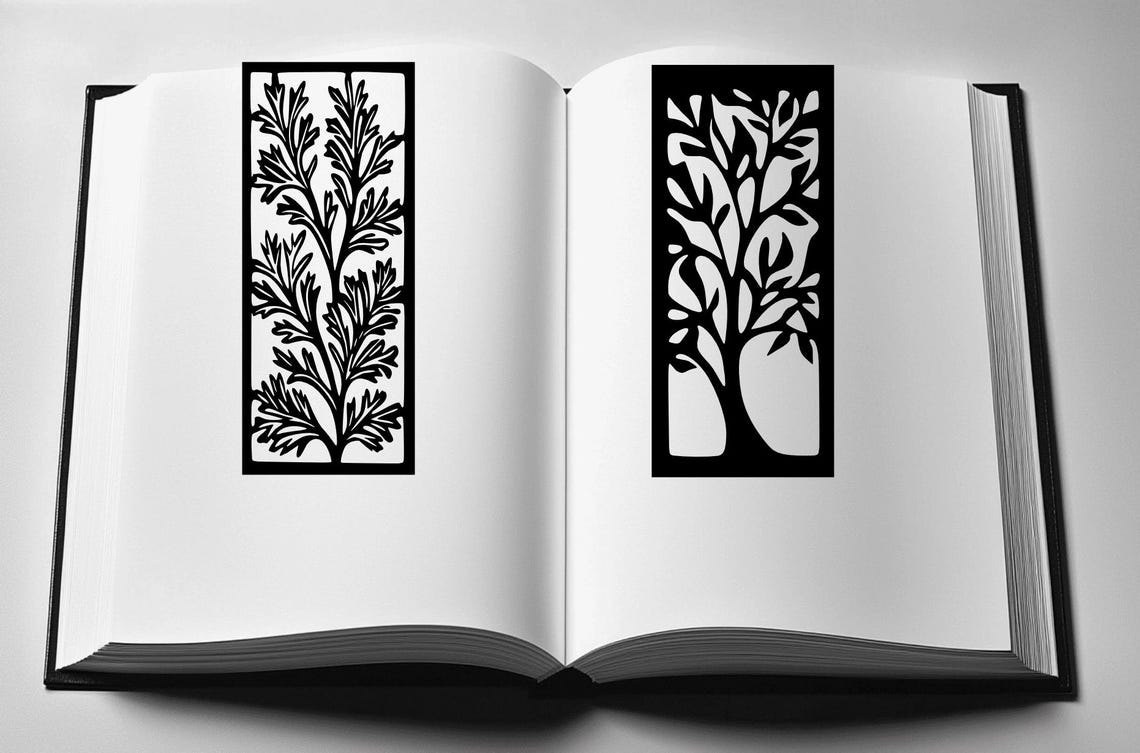 Flower Bookmarks Svg, Craft Files for Creative Projects, Cutting Files ...