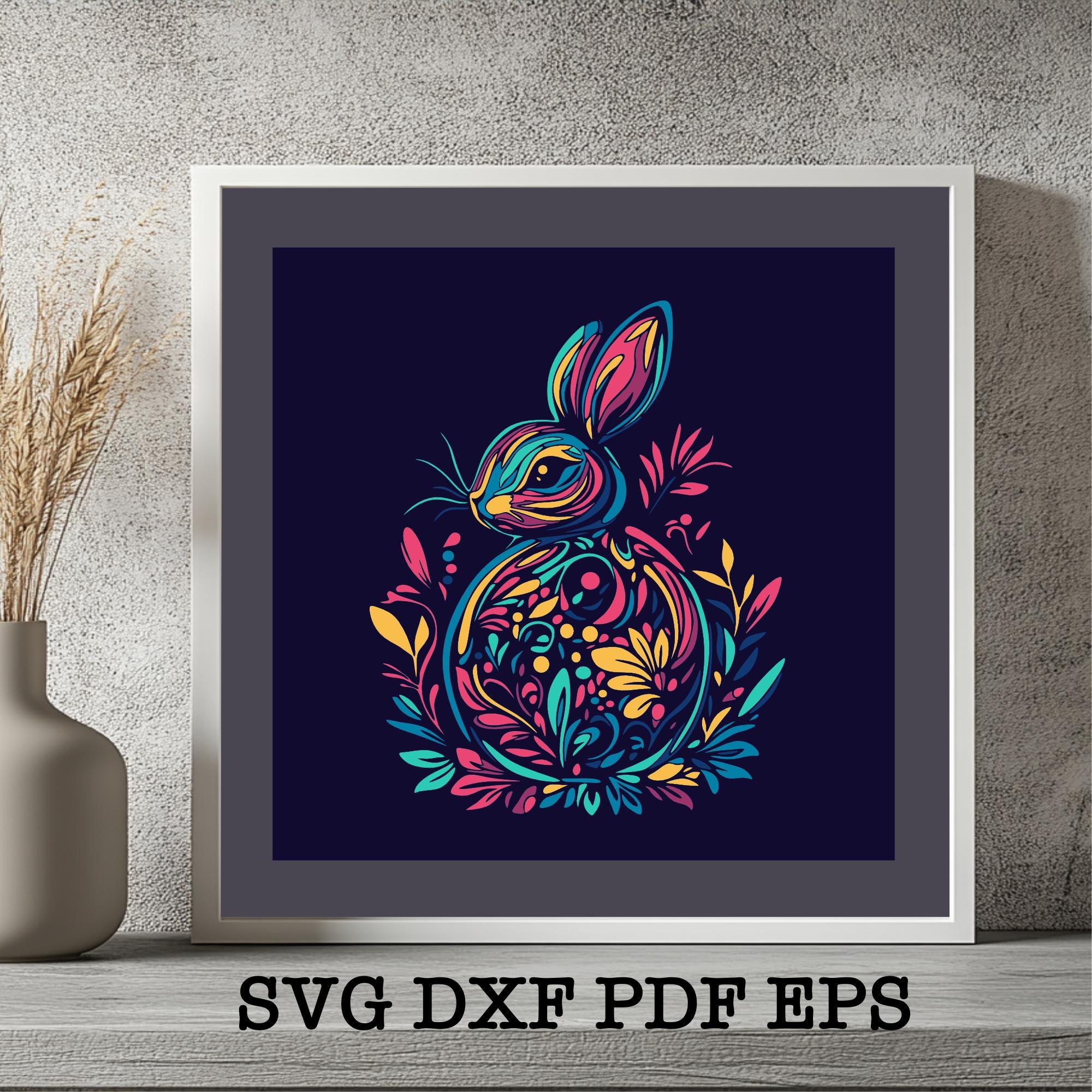 3D Layered Bunny Svg Dxf Files, Cricut & CNC Laser Projects, Multilayer ...