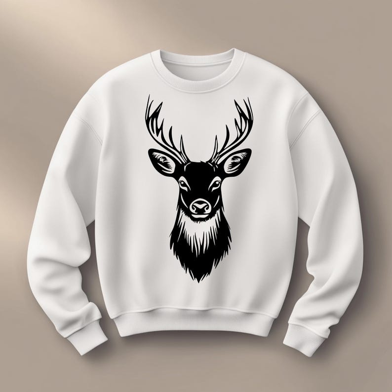 Head Deer DXF File for CNC and Laser Cutting - SVG for Cricut ...