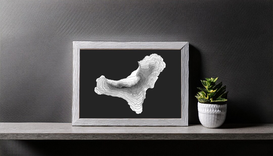 3D Raised Relief Map of El Hierro Island. Made With Layered Cardstock ...