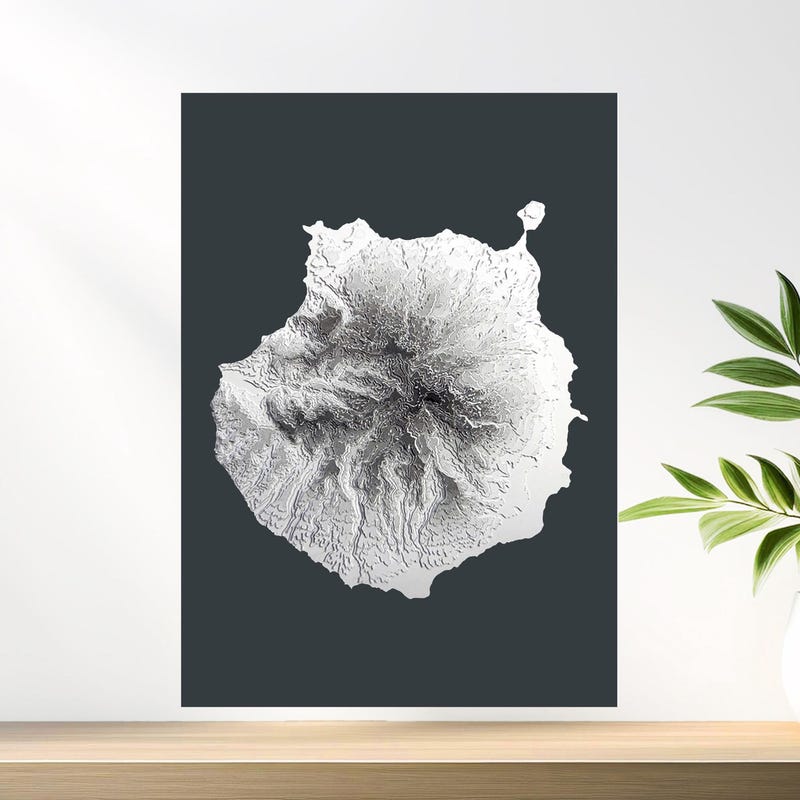 Grayscale World Map - Etsy