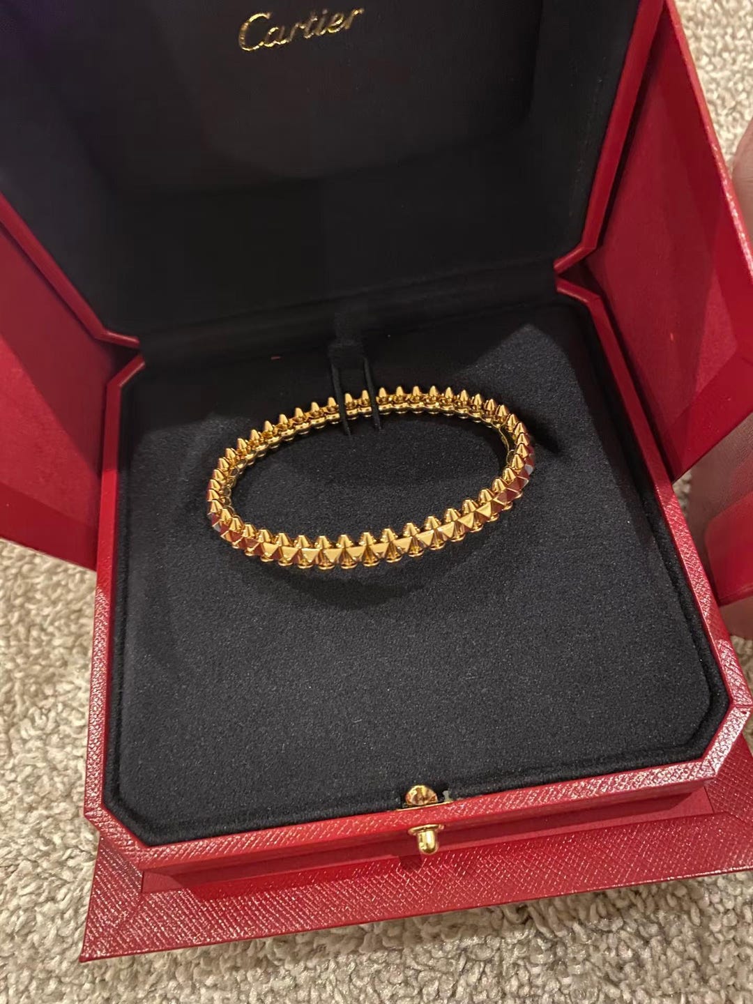 Vintage Clash Bracelet 18k Yellow Gold Size 18 - Etsy