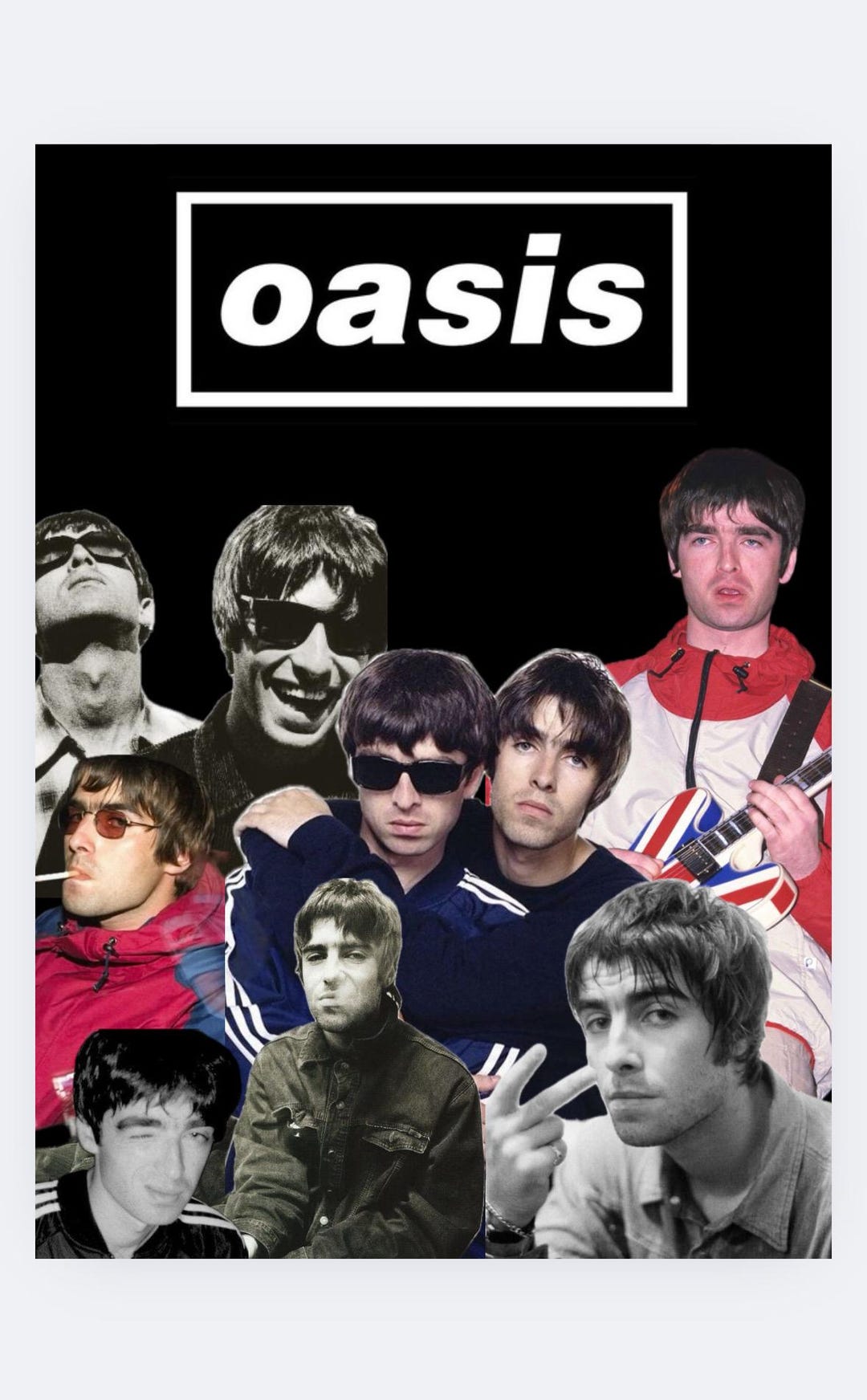 Oasis Liam Gallagher & Noel Gallagher Poster - Etsy