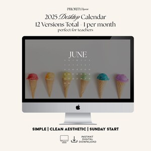 12 Seasonal Holiday Monthly Desktop Calendar 2025 | Digital Download ...