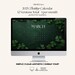 12 Seasonal Holiday Monthly Desktop Calendar 2025 | Digital Download ...