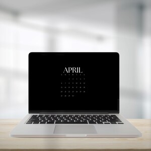 2025 Desktop Calendar Wallpaper | Digital Download | Minimalist ...