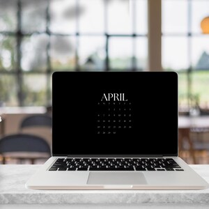 2025 Desktop Calendar Wallpaper | Digital Download | Minimalist ...