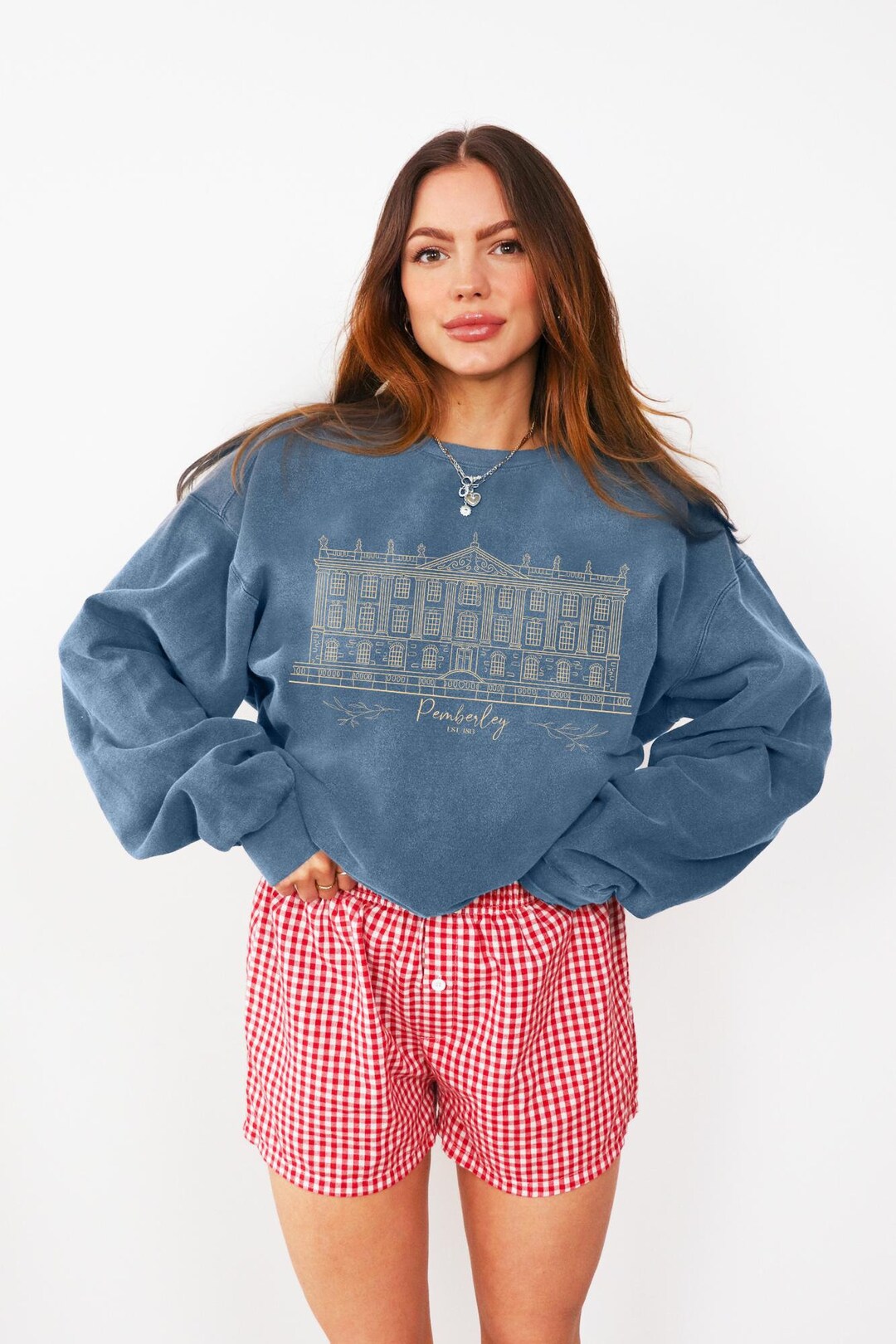 Pride & Prejudice Inspired Pemberley Design on Comfort Colors Crewneck ...