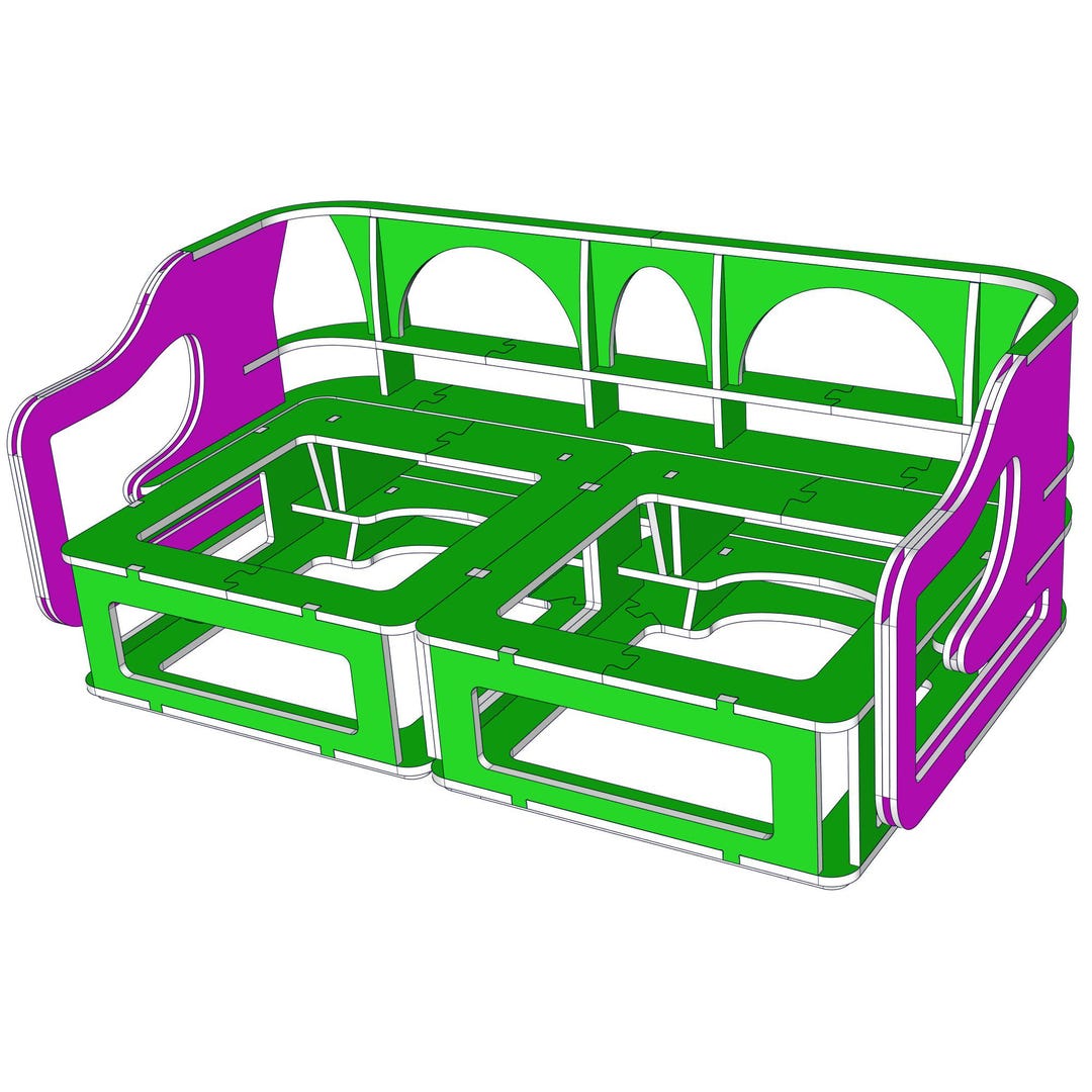 Sofa Frame Design for CNC. Upholstered Furniture Frame Plans. - Etsy