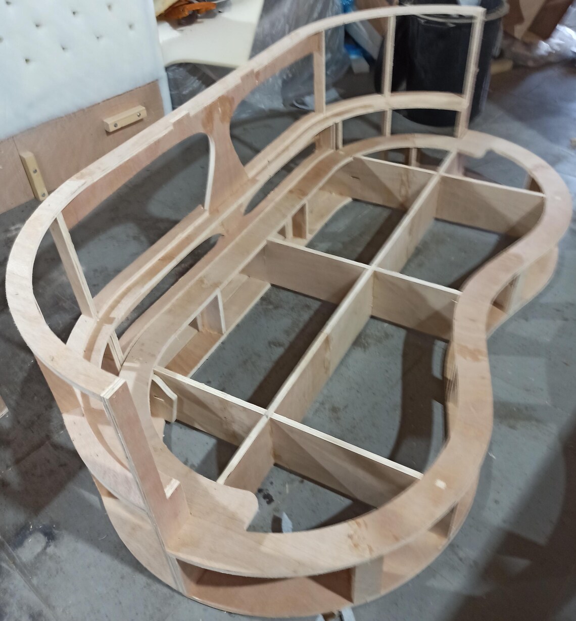 Sofa_round_b. Sofa Frame Design for CNC. Upholstered Furniture Frame ...