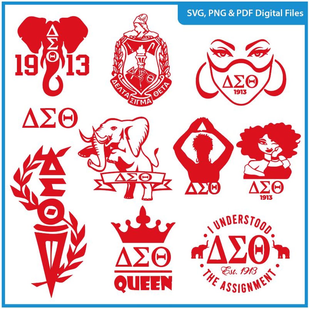 Delta Sigma Theta SVG Png Bundle,delta Sigma Theta Sign,delta Sigma SVG ...