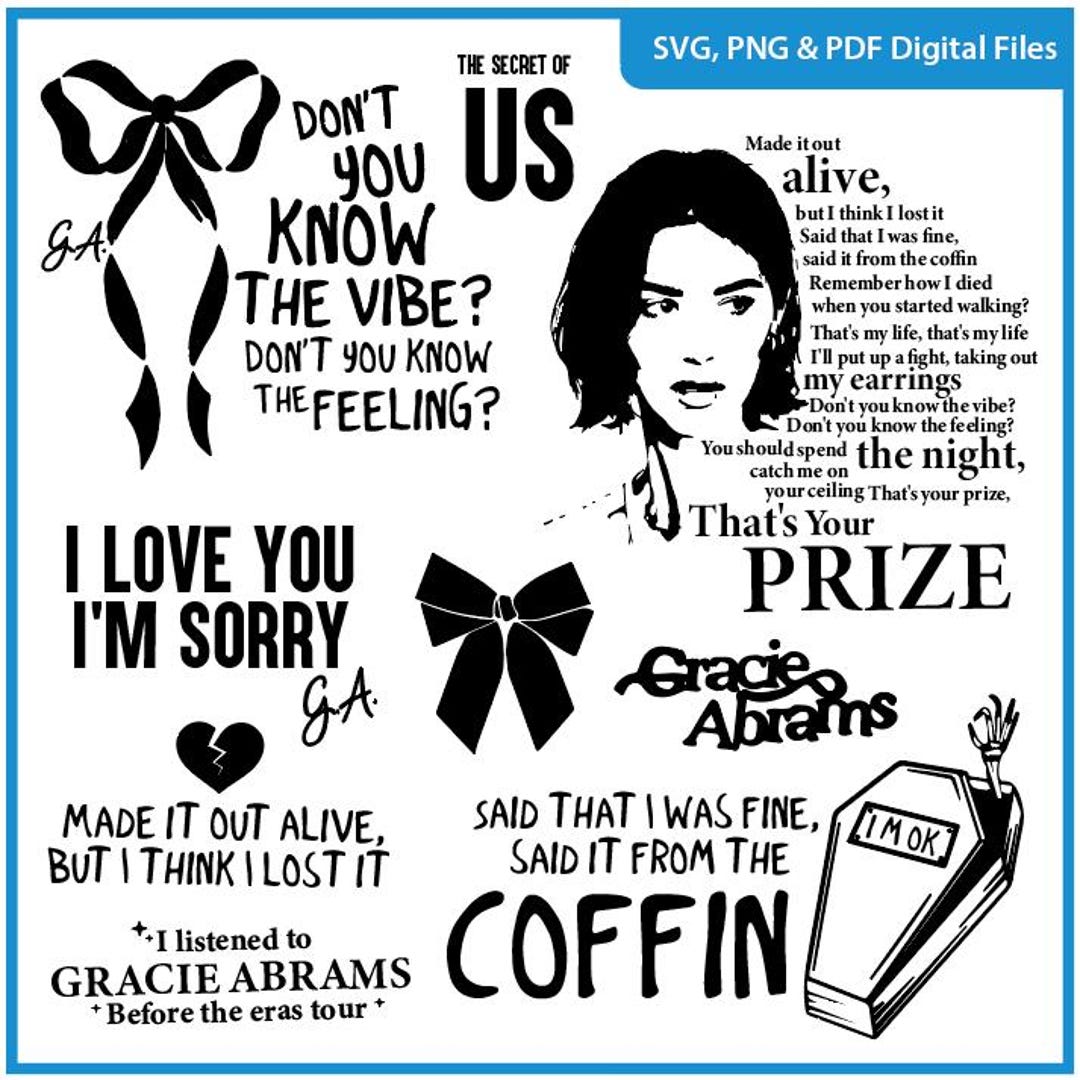 Lyric Bridge SVG, PNG & PDF Cameo, Cricut I Easy to Download Face ...