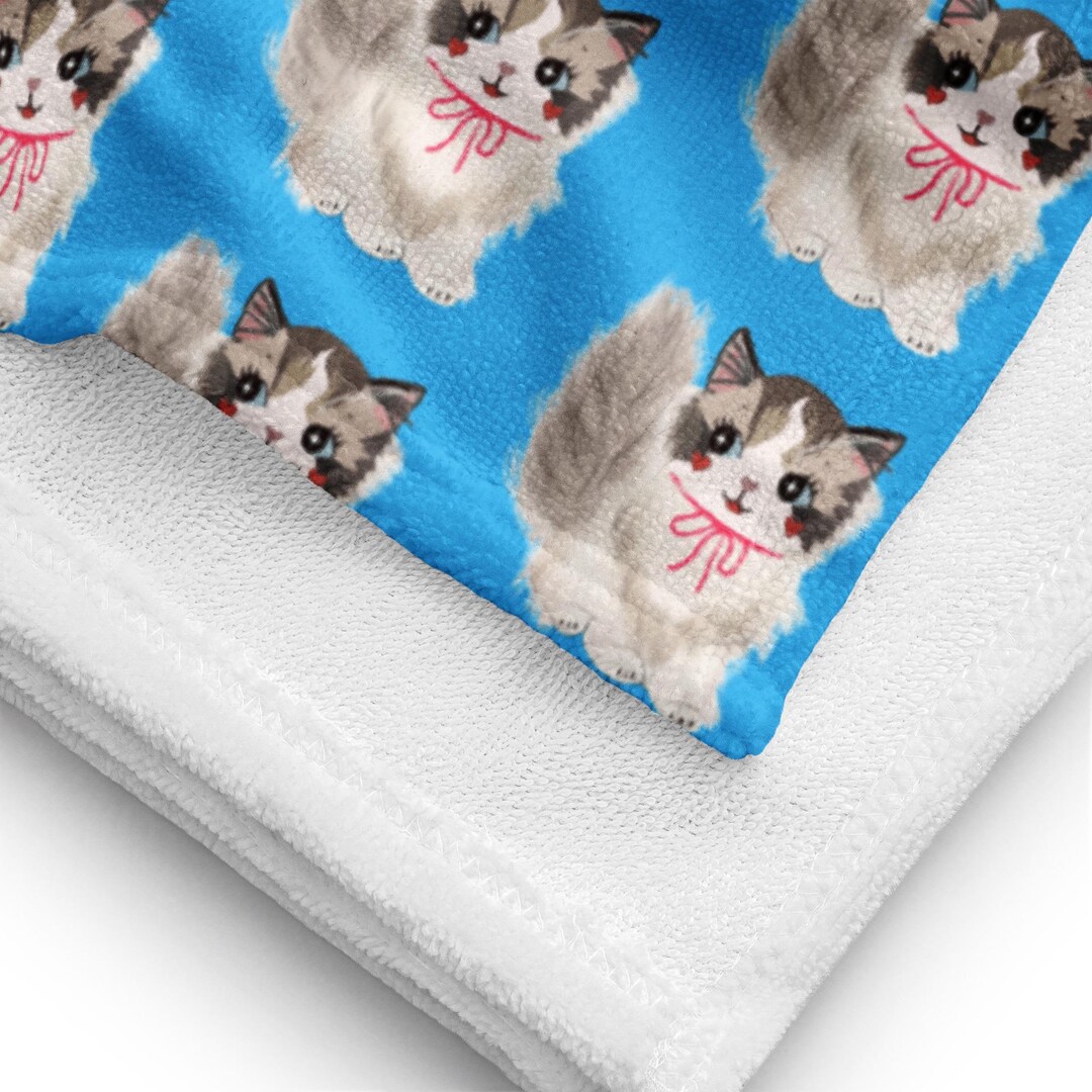 Ragdoll Cat Bath Towel - Etsy