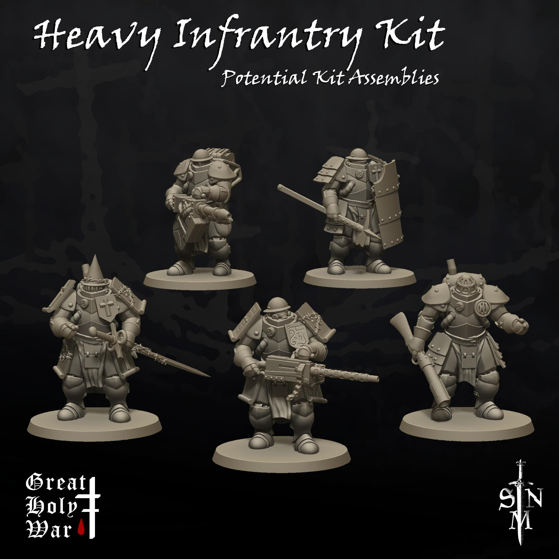 Trench Crusade Compatible Heavy Infantry Kit - Etsy