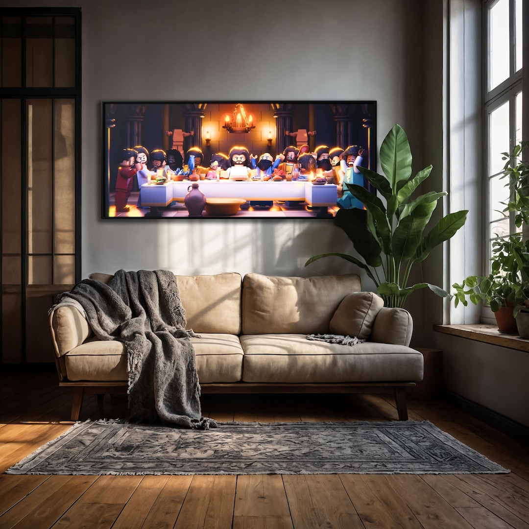 The Last Supper, Ultra-wide 4K Print | Printed & Shipped | Christian ...
