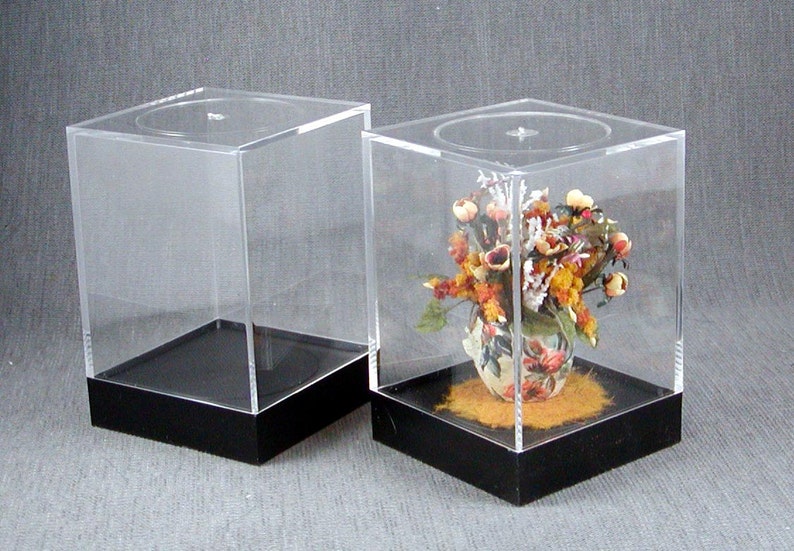 Acrylic Showcase Box for Display 3 3/8 Tall X 2 - Etsy