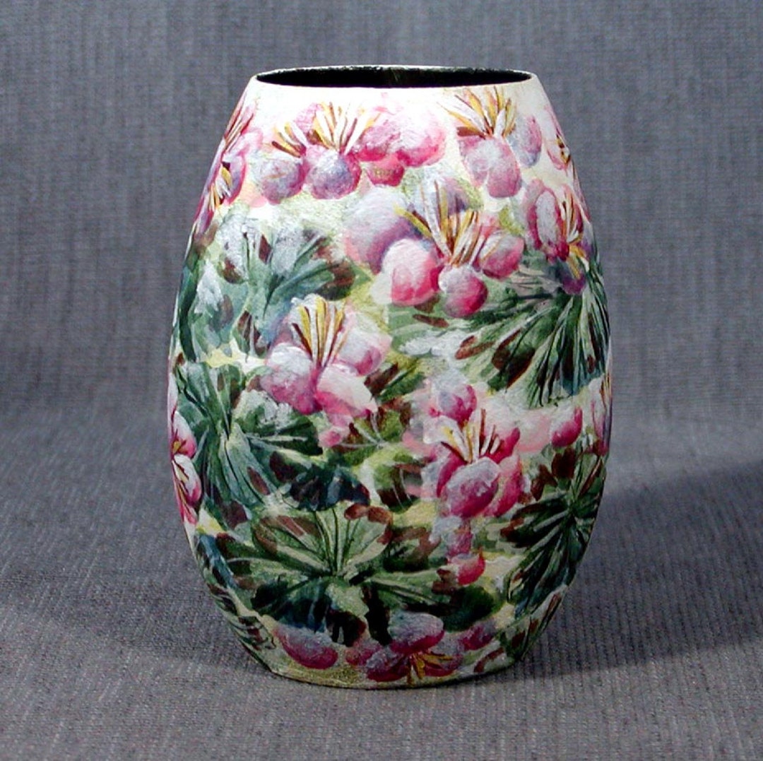 Pair Small Handpainted Eggshell Vases - Etsy