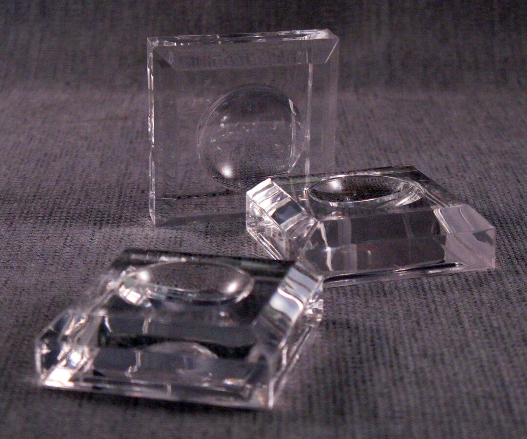 7/8 Square Acrylic Dimple Base for Eggshell Stand - Etsy