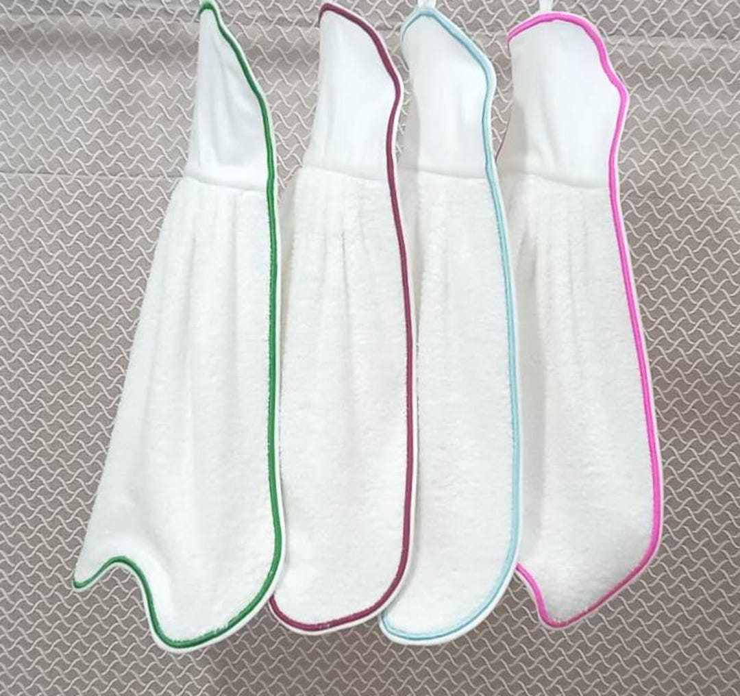Edge Scalloped Embroidery Cotton Hand Towels 4 Piece Set - Etsy