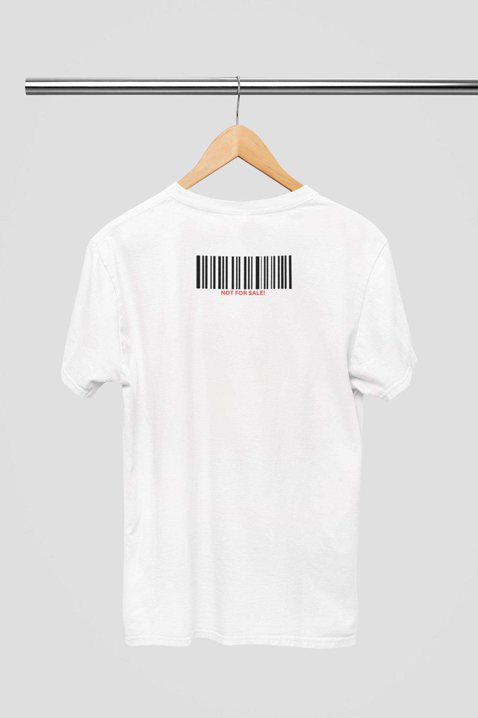 Barcode Design T-shirt, Not for Sale Tee, Minimalist Graphic Tee ...