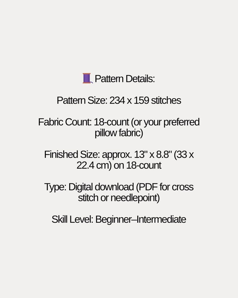 Pillow Needlepoint and Cross Stitch Digital Design, Needlepoint Pattern ...