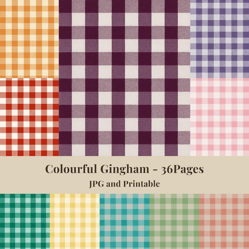 Gingham Paper - Etsy
