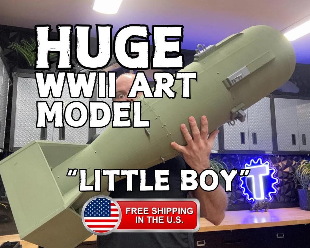 HUGE ART Model Historical WWII Desktop Model Replica of little Boy ...