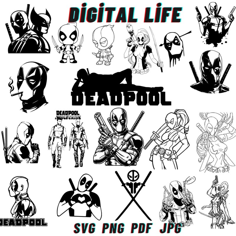 Deadpool Svg - Etsy