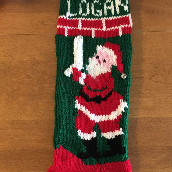 Santa Stocking - Etsy