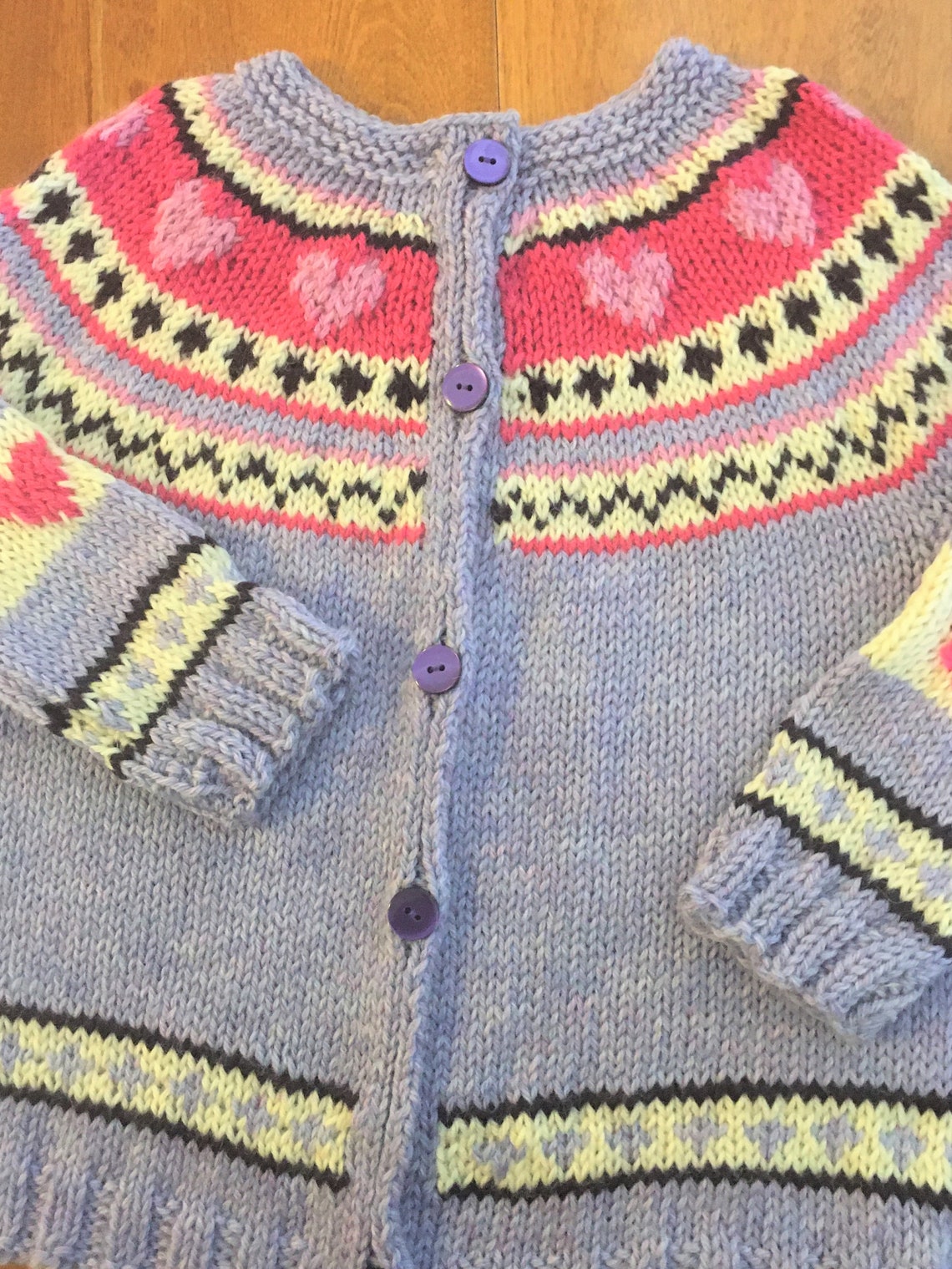 Fair Isle Sweater Child Sweater Size 2 Girl Sweater Size 4 - Etsy Canada