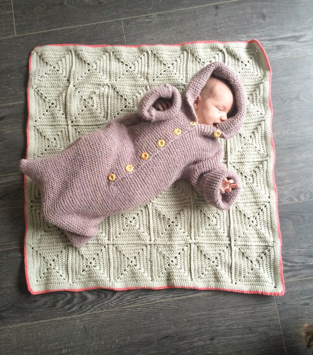 Baby Bunting Bag, Knit Baby Bunting Bag, Bunting Bag Size 1 Mth 18 Mth ...