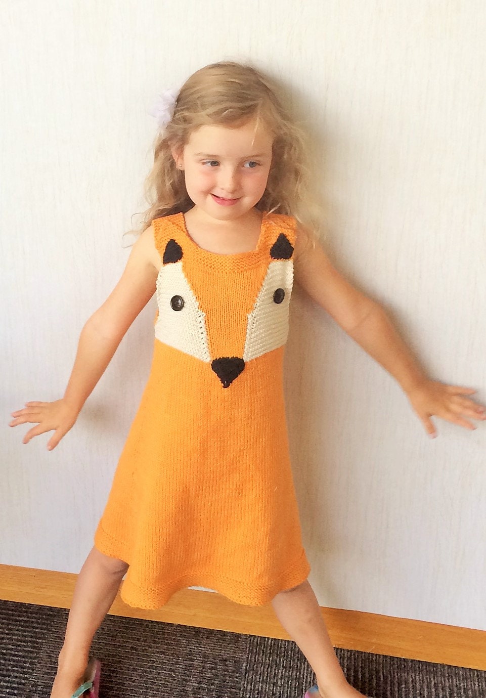 Fox Knit Dress Fox Dress Size 2 Dress Size 4 Tunic Dress - Etsy