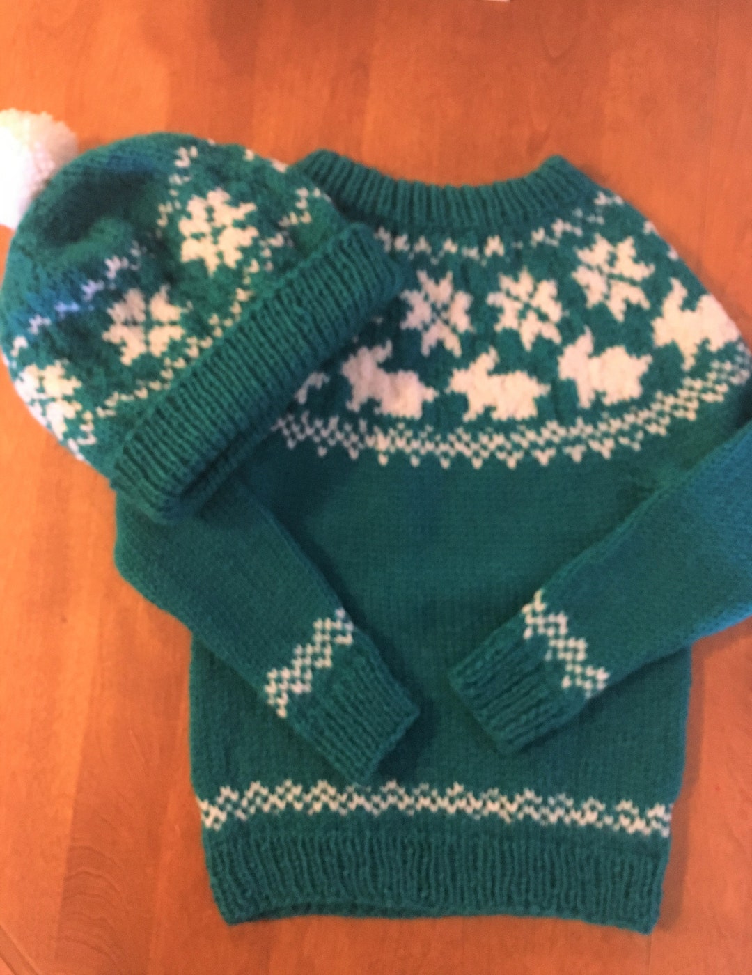 Child Sweater, Bunny Sweater, Toddler Bunny Sweater, Sweater and Hat ...