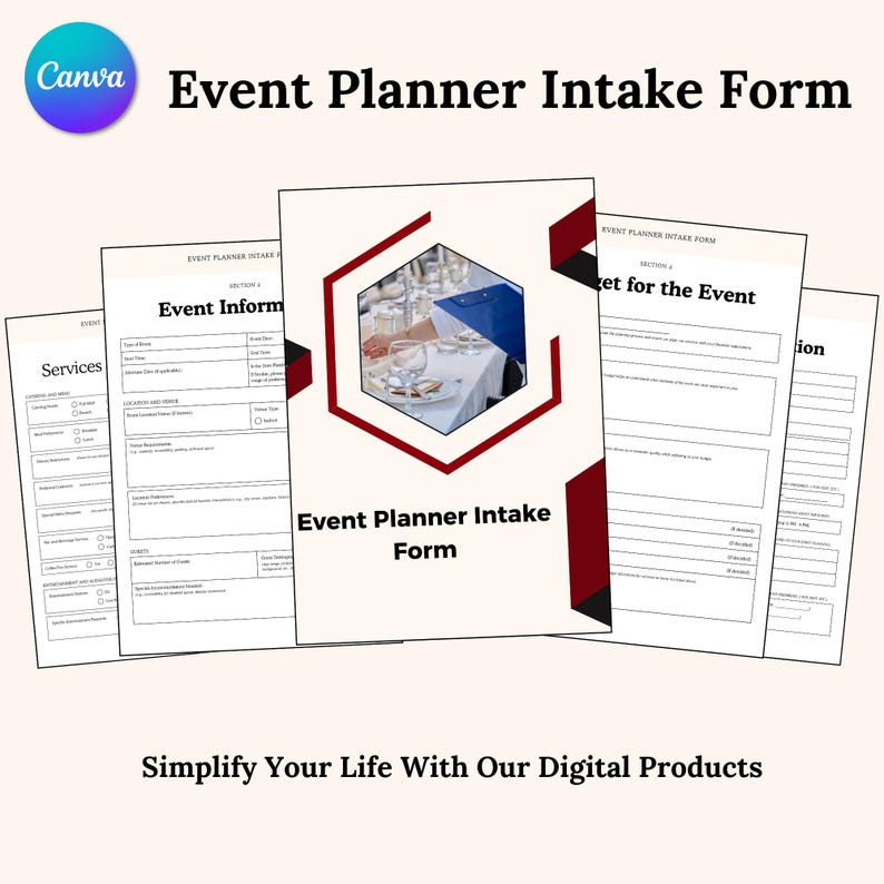 Event Planner Intake Form, Client Onboarding Checklist, Event Planner ...