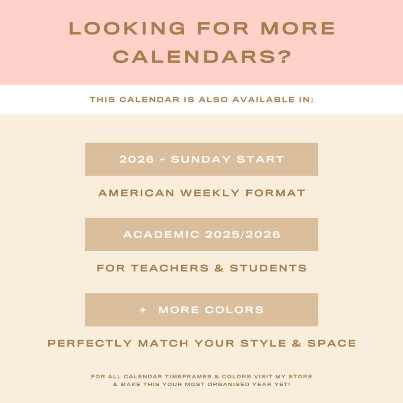 2026 Rainbow Calendar: Large, 1-page, Minimalist, Year Wall Planner (a1 ...