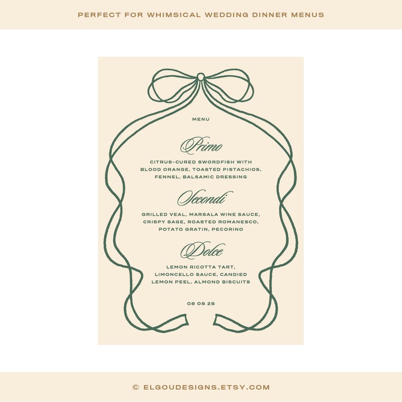8 X Wavy Bow Frame Clip Art | SVG + PNG | Hand Drawn Coquette Ribbon ...