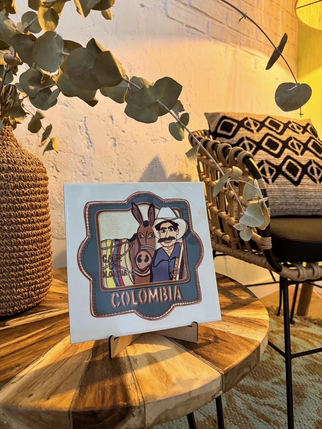 Juan Valdez Art Tile: Colombian Coffee Souvenir, Home Decor - Etsy