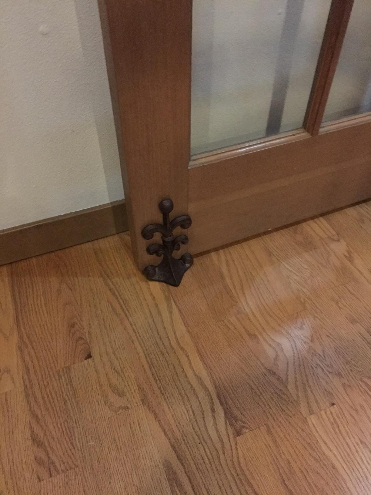 Iron Door Stopper | Decorative Door Stopper Wedge | With Padded Anti ...