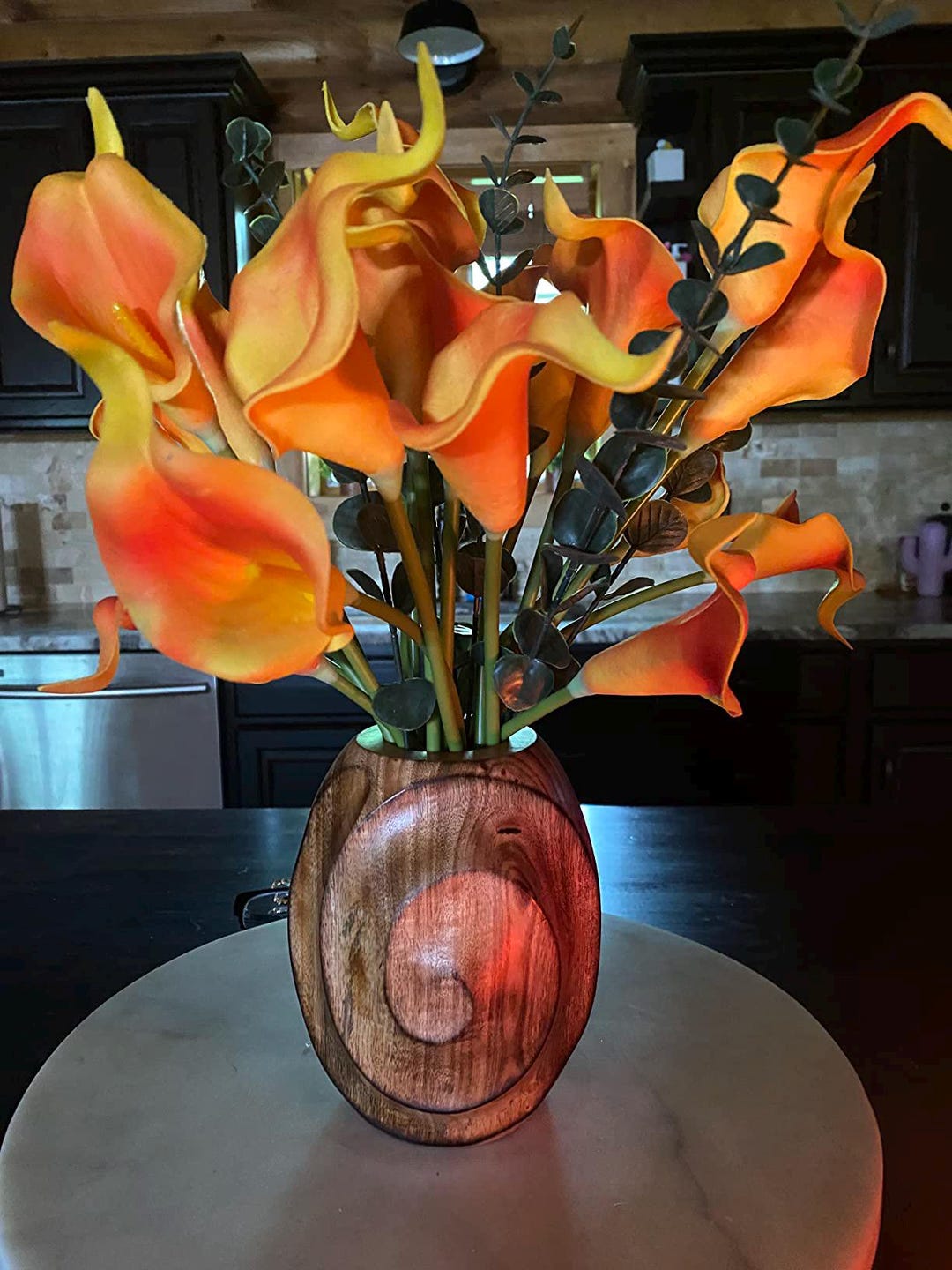 Mango Tree Wood Dry Vase | Wooden Vase | Wood Vases for Decor | Home ...