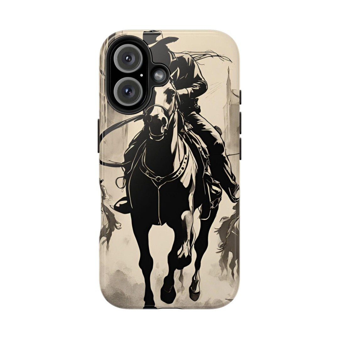 Wild West Cowboy Sketch Phone Case - Etsy
