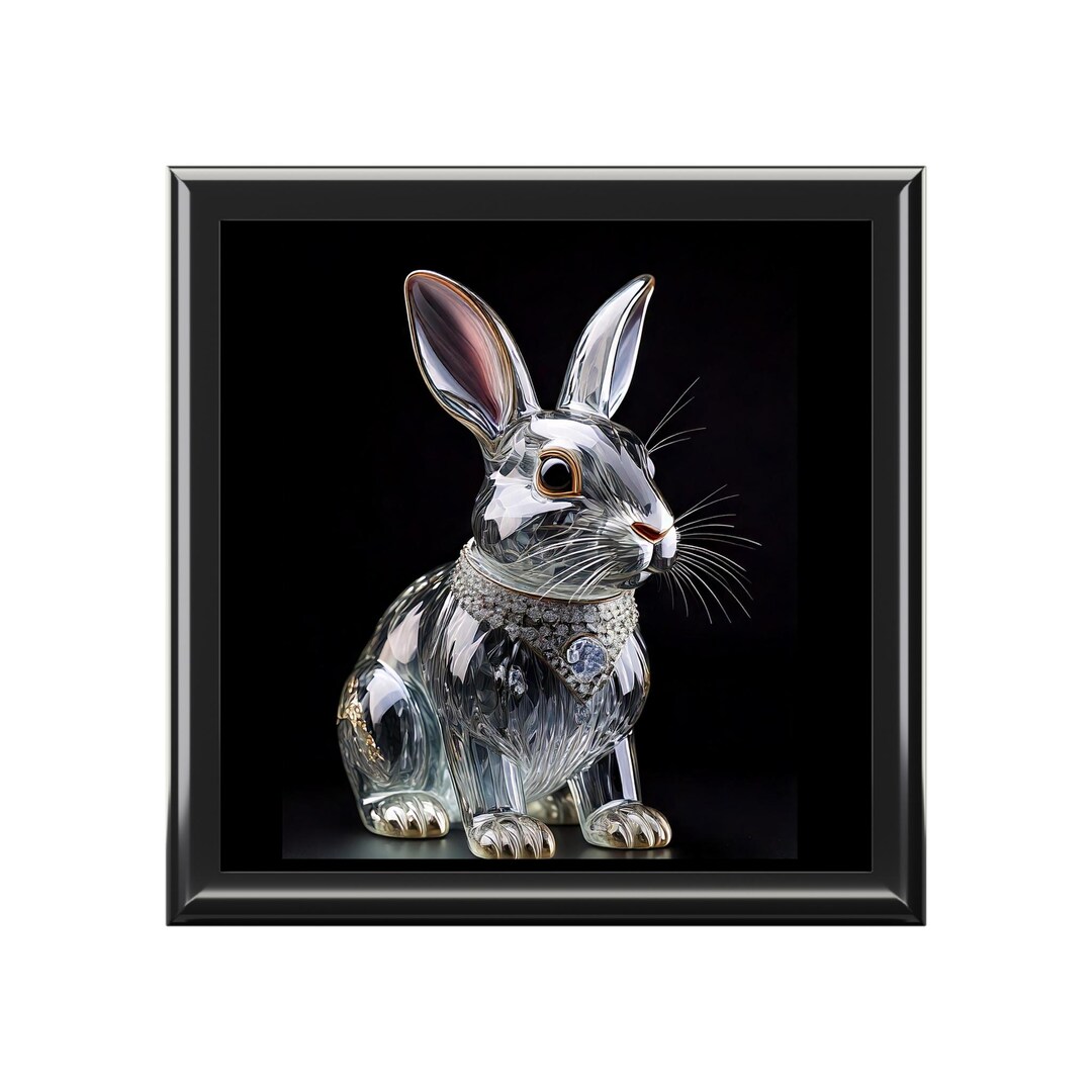 Crystal Bunny Jewelry Box, Sparkling Rabbit Design Organizer, Diamond ...