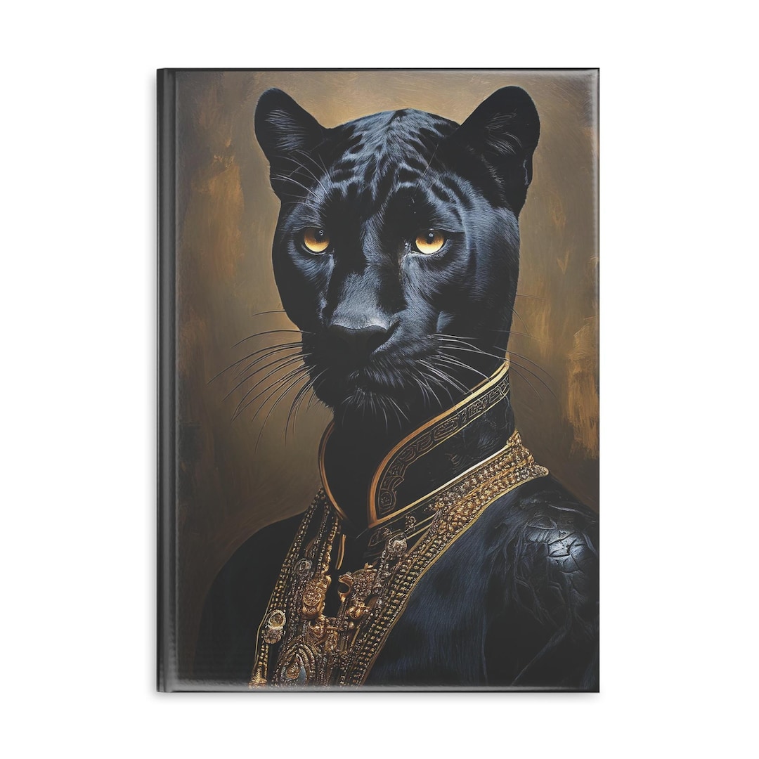 Royalty Meets Wilderness: Male and Female Panthers Hardcover Notebook ...