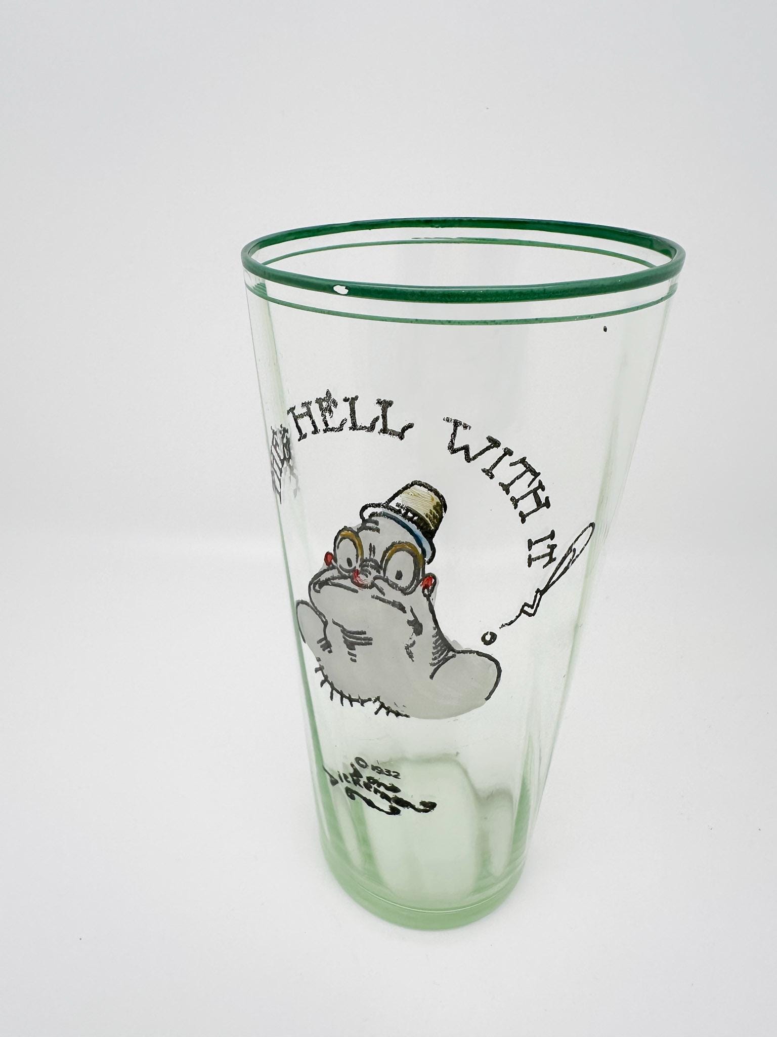 Vintage Antique Prohibition Era Don Dickerman Cartoon Signed Glass Art ...
