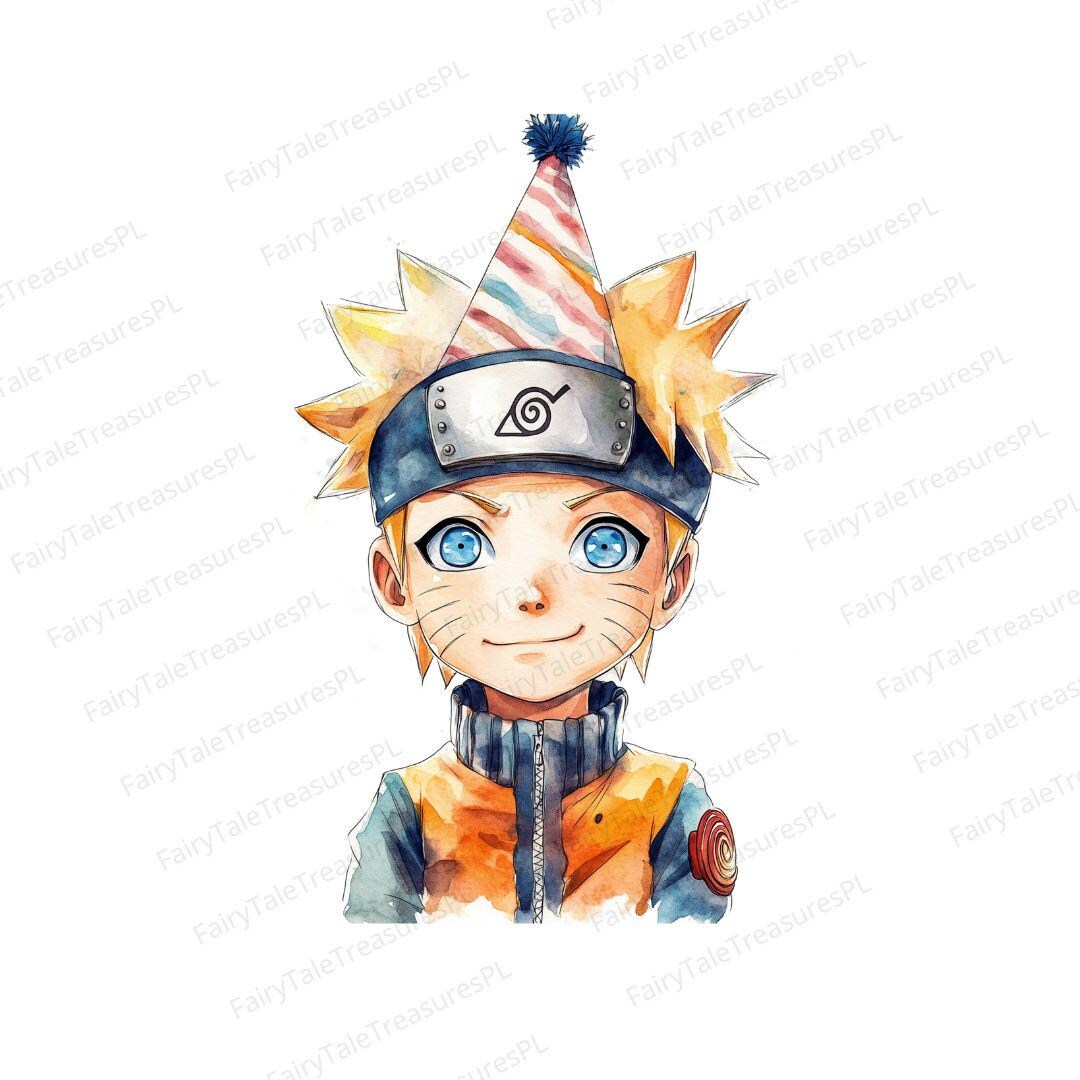 Watercolor Naruto Birthday Party Photos Bundle 10 High Quality ...