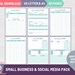 Small Business and Social Media Planner Printable Pack Business ...