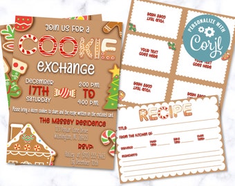 Christmas Cookie Exchange Sign - Etsy