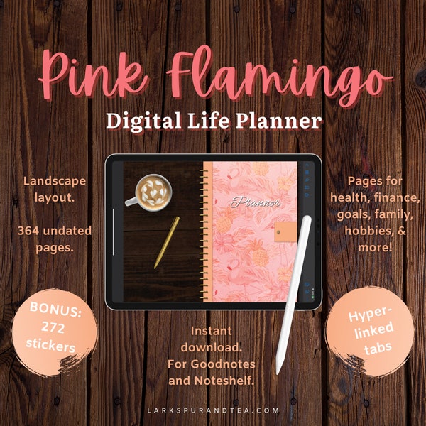 Flamingo Planner - Etsy