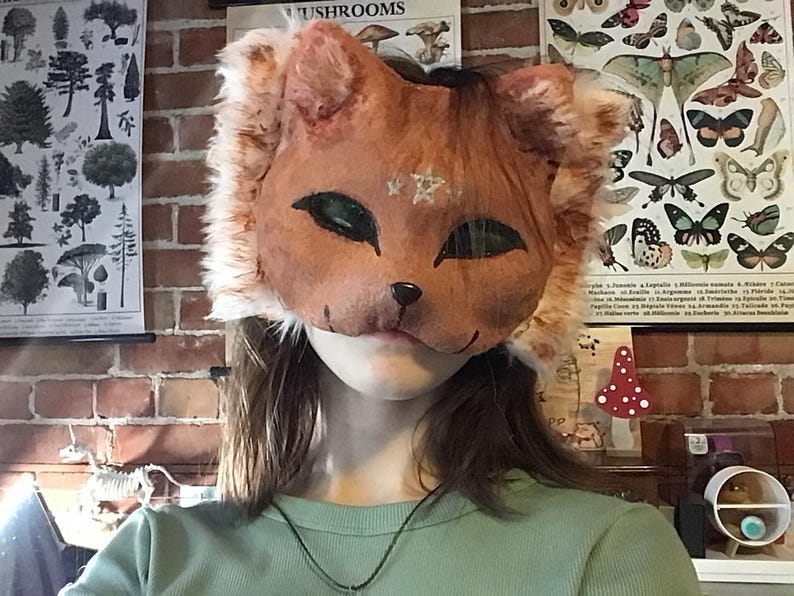 Firestar Mask From Warriors. Warrior Cats. Therian, Therian Mask, Furry ...