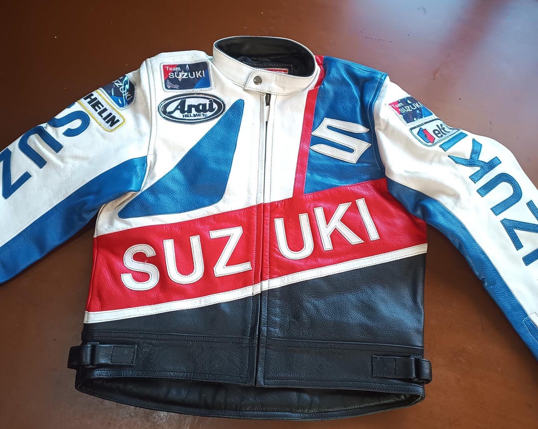 Suzuki Racing Jacket, Motorbike Racing Jacket, Motorcycle Apparel ...
