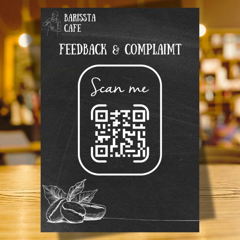 Black Coffee Shop Menu Template Editable Canva Printable Digital ...